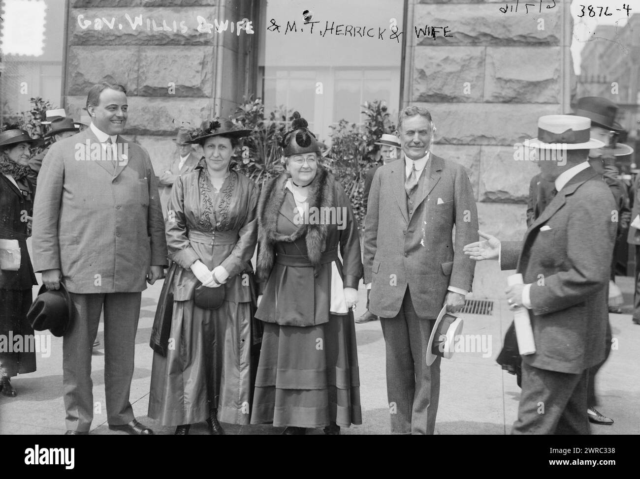 Gov. Willis & wife, & M.T. Herrick & wife, Photograph shows Republican ...