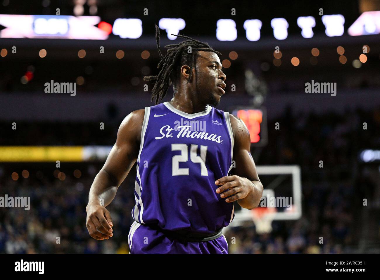 Sioux Falls, USA. 11th Mar, 2024. St. Thomas - Minnesota Tommies guard ...