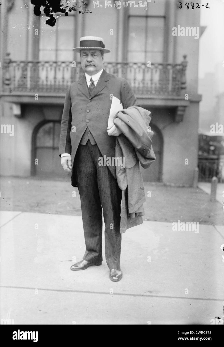 N.M. Butler, Photograph shows Nicholas Murray Butler (1862-1947),a ...