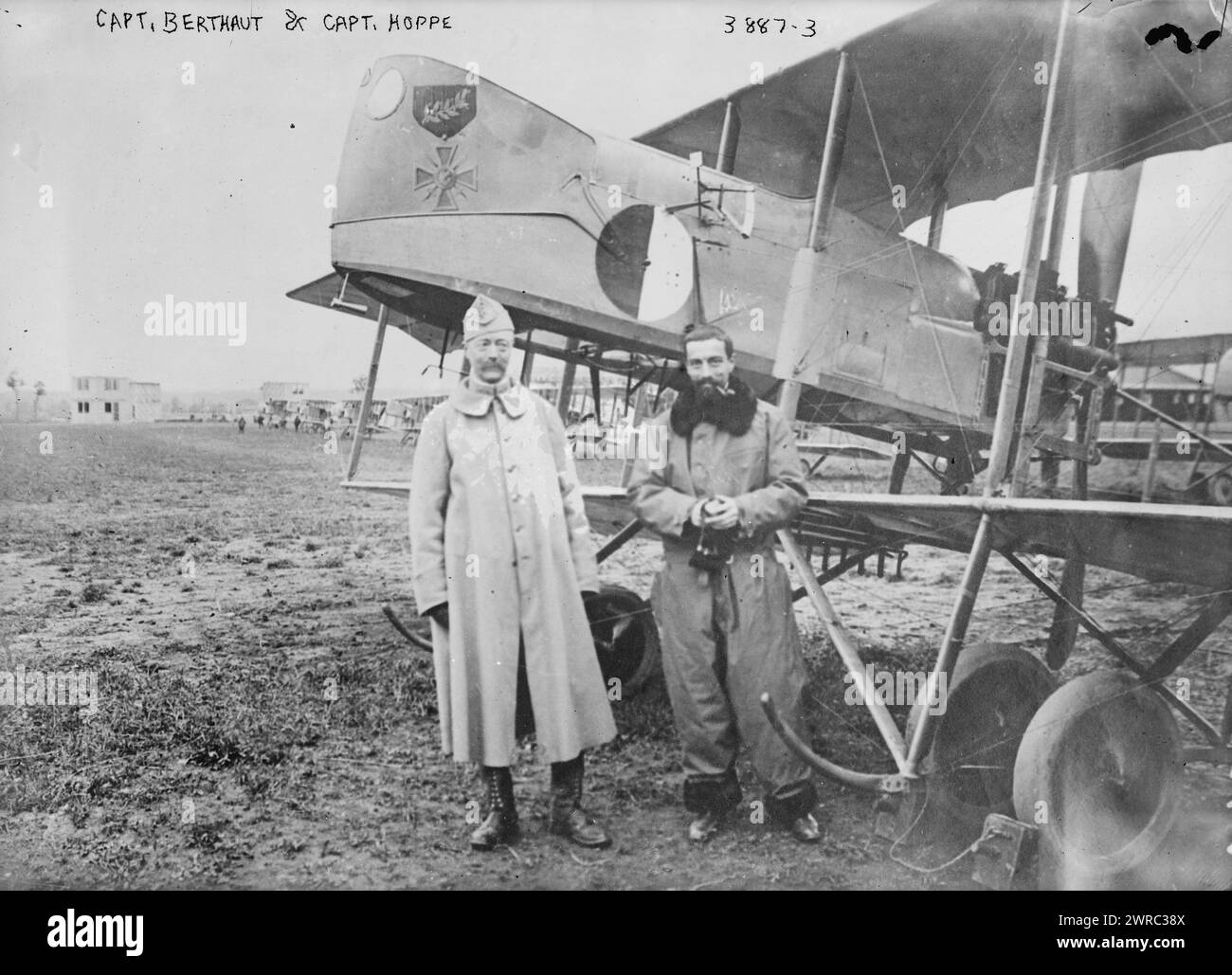 Capt. Berthaut and Capt. Hoppe i.e. Happe, Photograph shows Captain ...