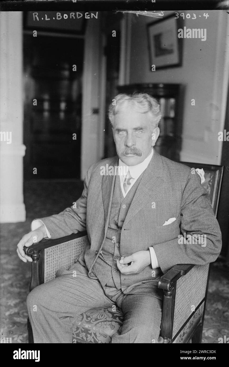 R.L. Borden, Photograph shows Sir Robert Laird Borden (1854-1937), Prime Minister of Canada from ...