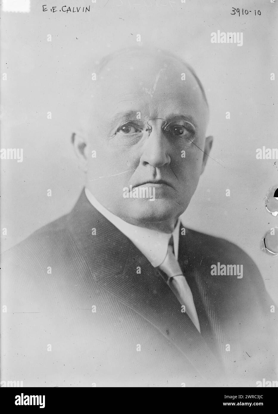 E.E. Calvin, Photograph shows Edgar E. Calvin (1858-1938) who was ...