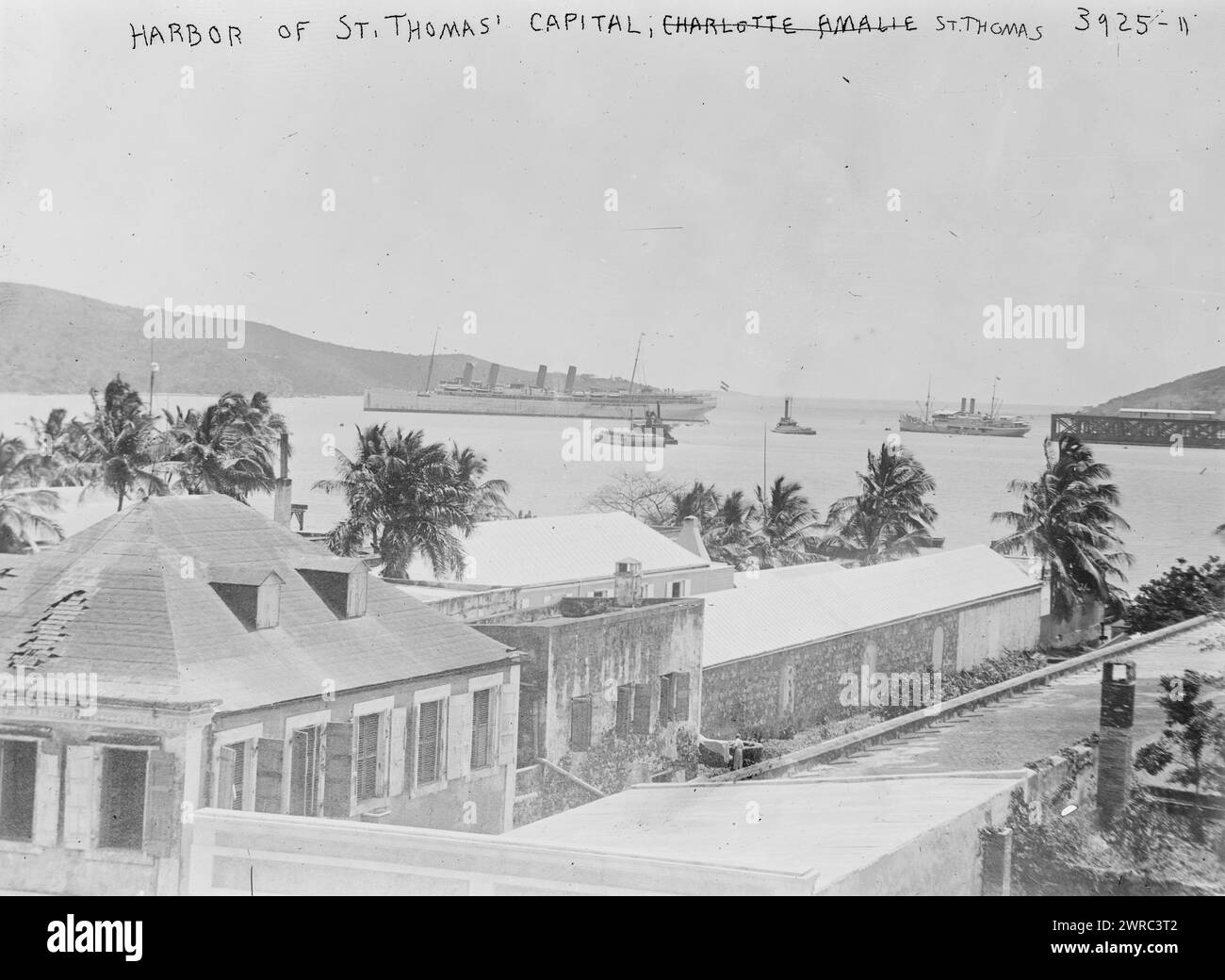 Harbor of St. Thomas' Capital, St. Thomas, Photograph shows Charlotte ...