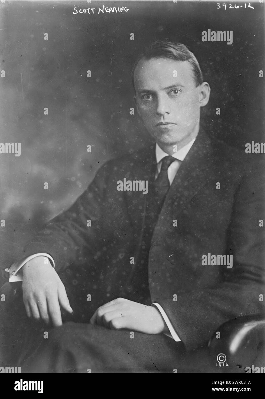 Scott Nearing, Photograph shows economist Scott Nearing, who was a ...