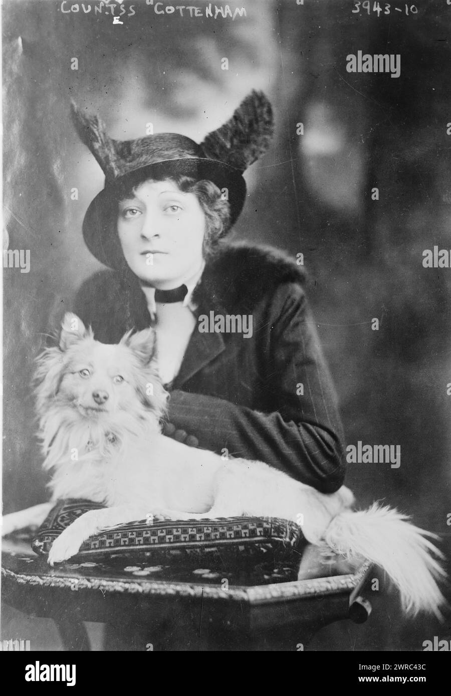 Countess Cottenham, Photograph shows Patricia Burke with a dog. She ...