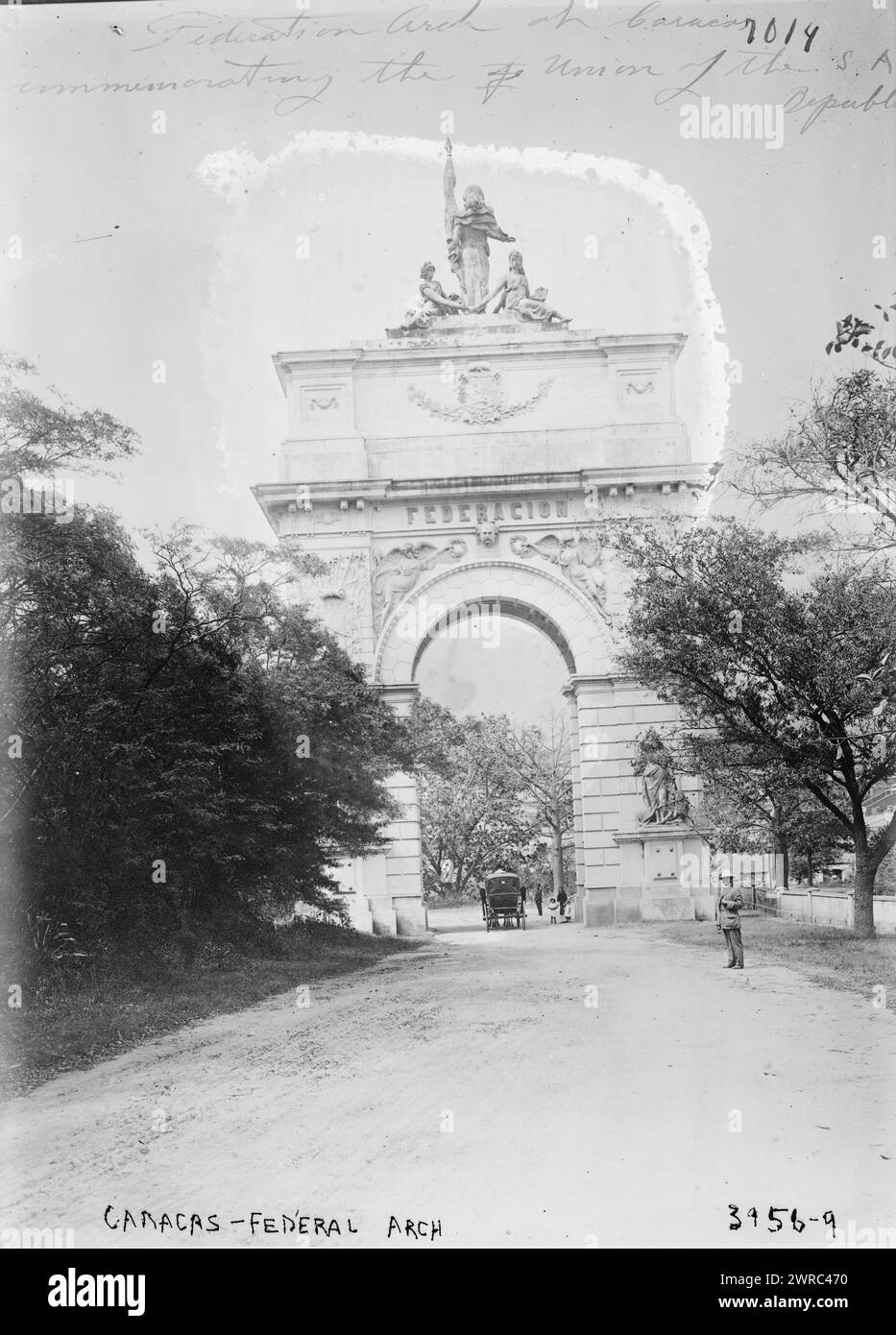 Caracas, Federal Arch, Photograph shows the Federation Arch in Caracas ...