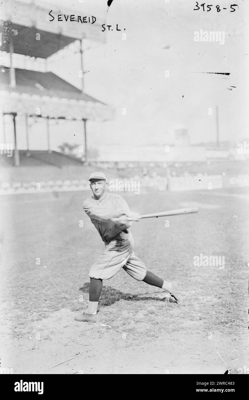 Hank Severeid, St. Louis AL (baseball), 1916, Glass negatives, 1 ...