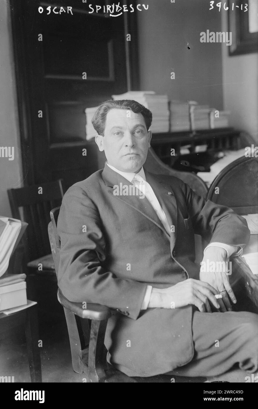 Oscar Spirescu, Photograph shows Oscar Spirescu, a Romanian conductor ...