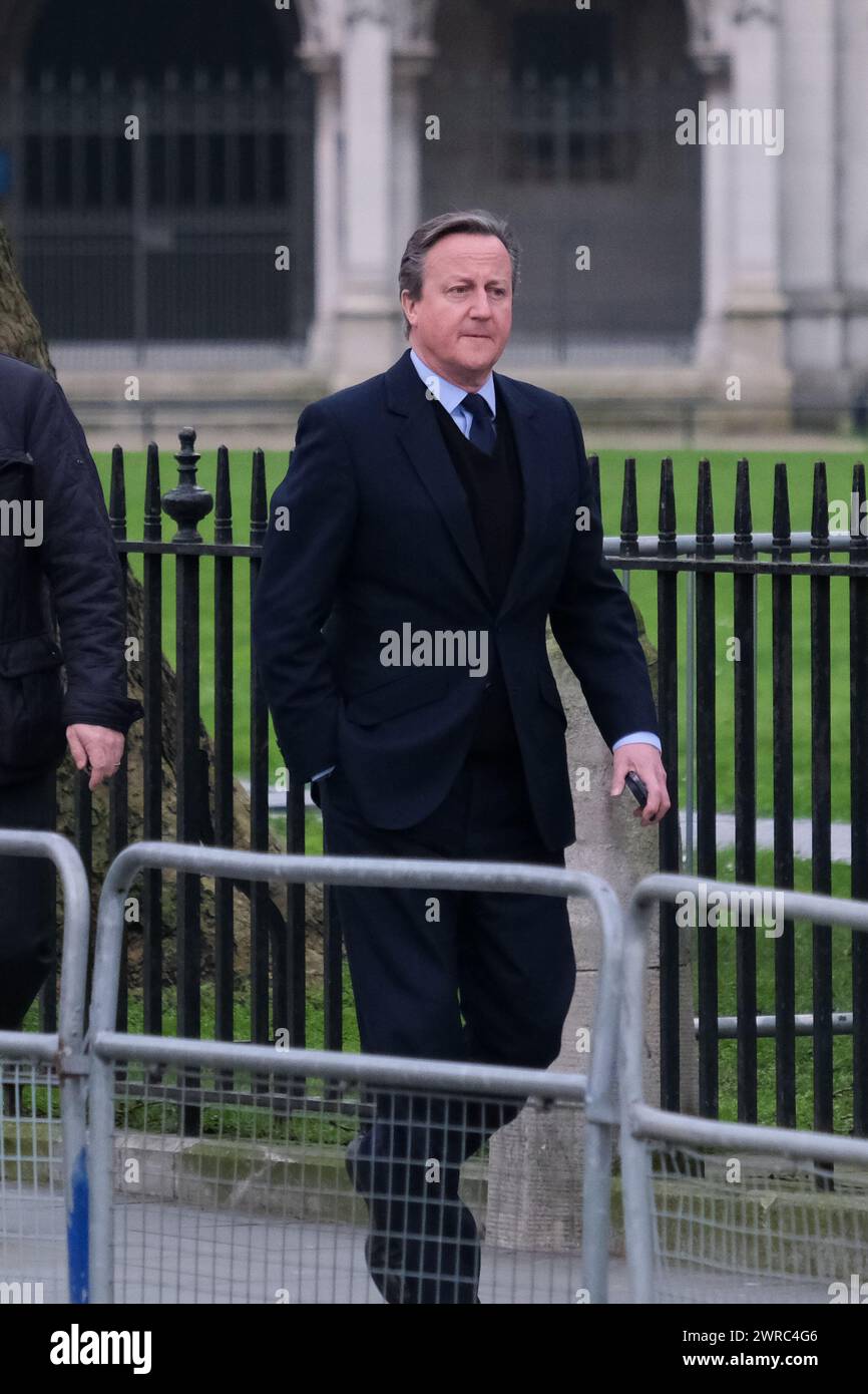 London, UK, 11th March, 2024. Foreign Secretary Lord Cameron attends ...