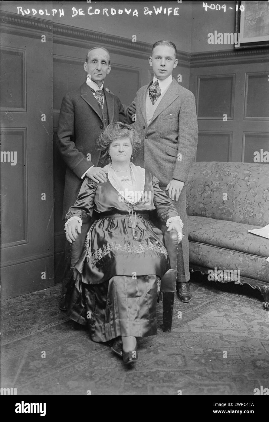 Rudolph De Cordova & wife, Photograph shows British writer and actor ...