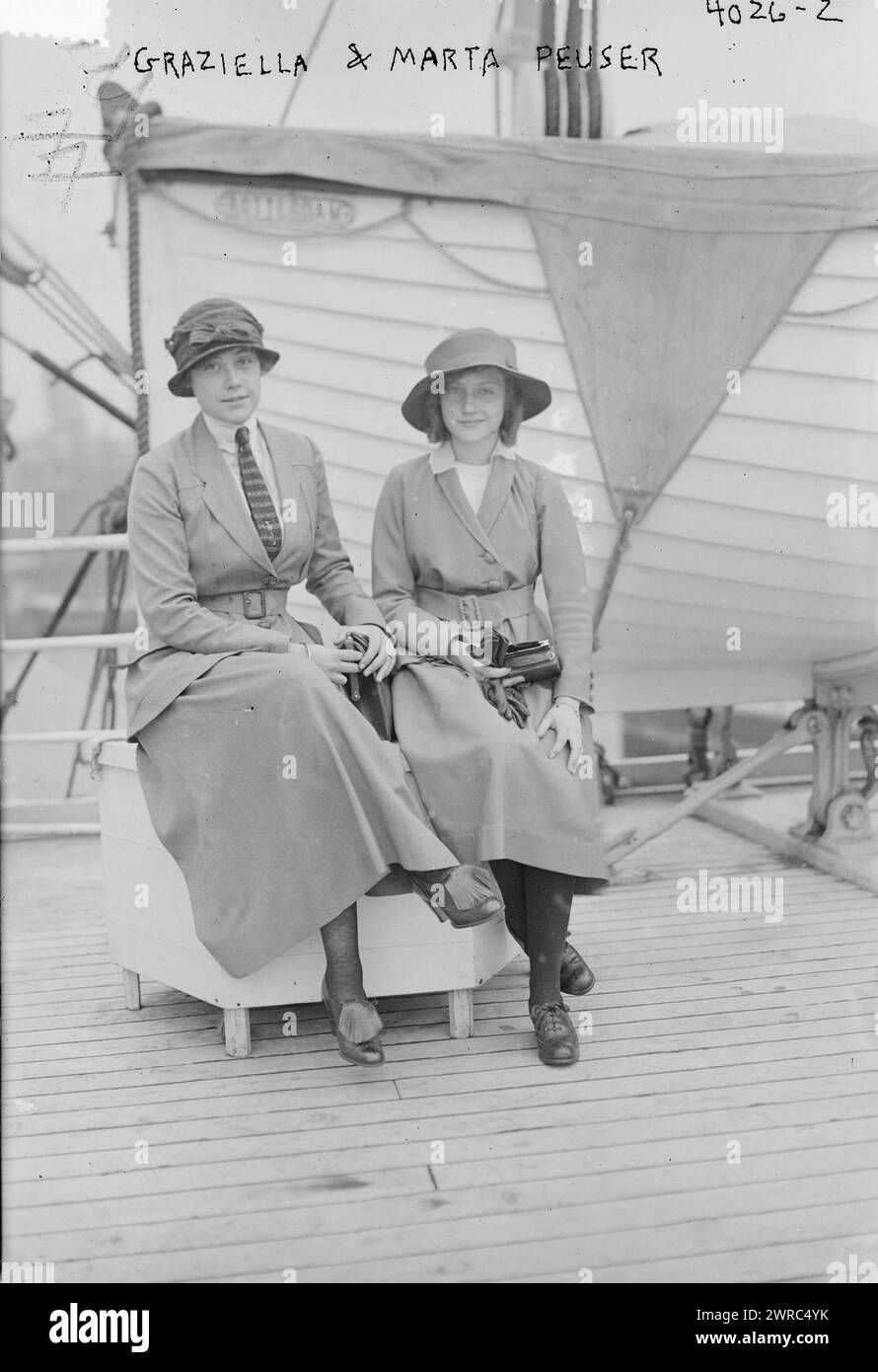 Graziella & Marta Peuser, Photograph shows Graziella and Marta Peuser ...