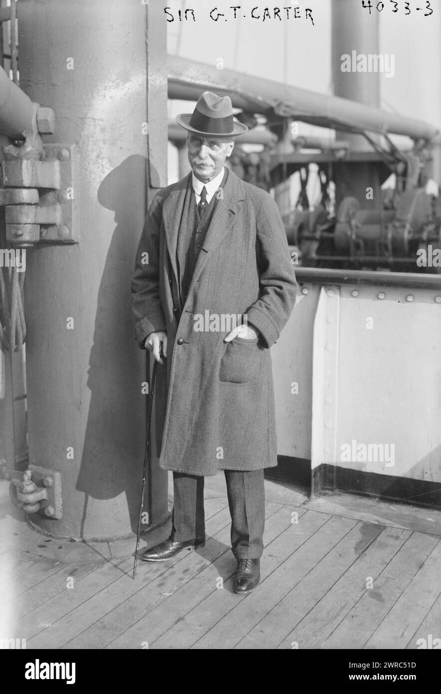 Sir G.T. Carter, Photograph shows Sir Gilbert Thomas Carter (1848-1927 ...