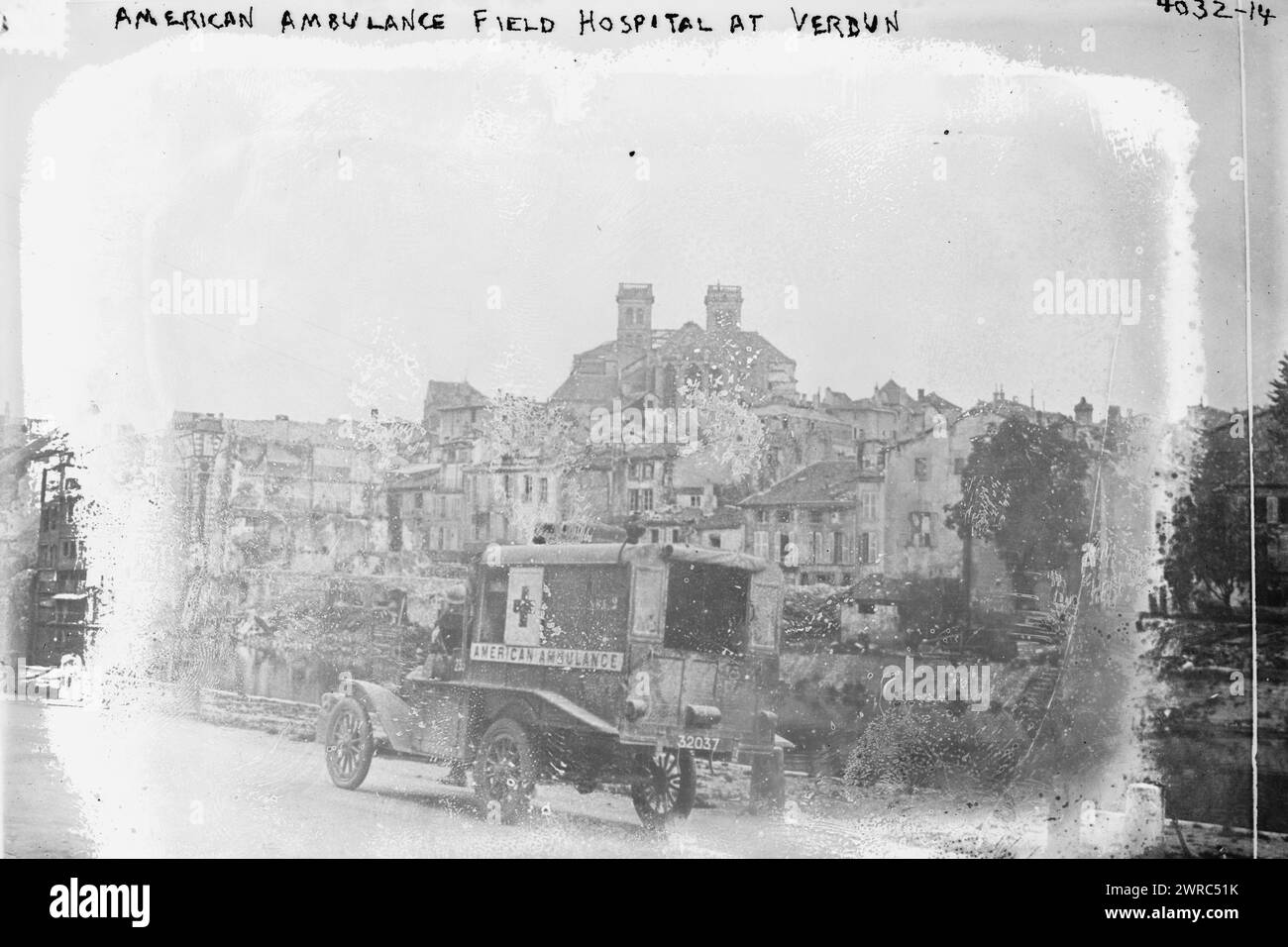 American Ambulance field hospital at Verdun, Photograph shows an ...