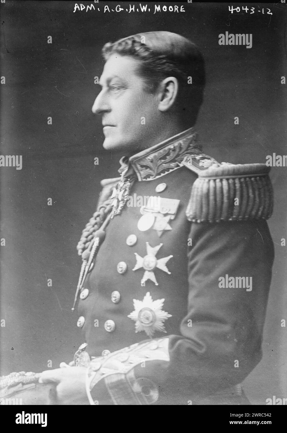 Adm. A.G.H.W. Moore, Photograph shows Admiral Sir Archibald Gordon ...