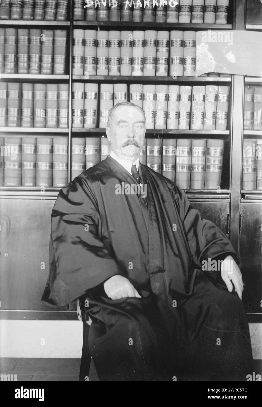 David Manning, Photograph shows David F. Manning, the judge during the ...