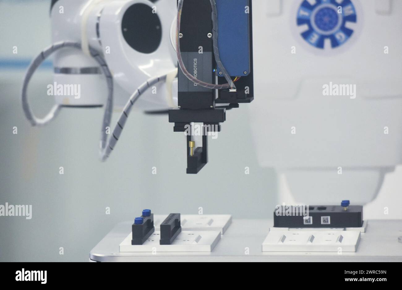 HANGZHOU, CHINA - MARCH 7, 2024 - A nanoscale microfluidic droplet ...