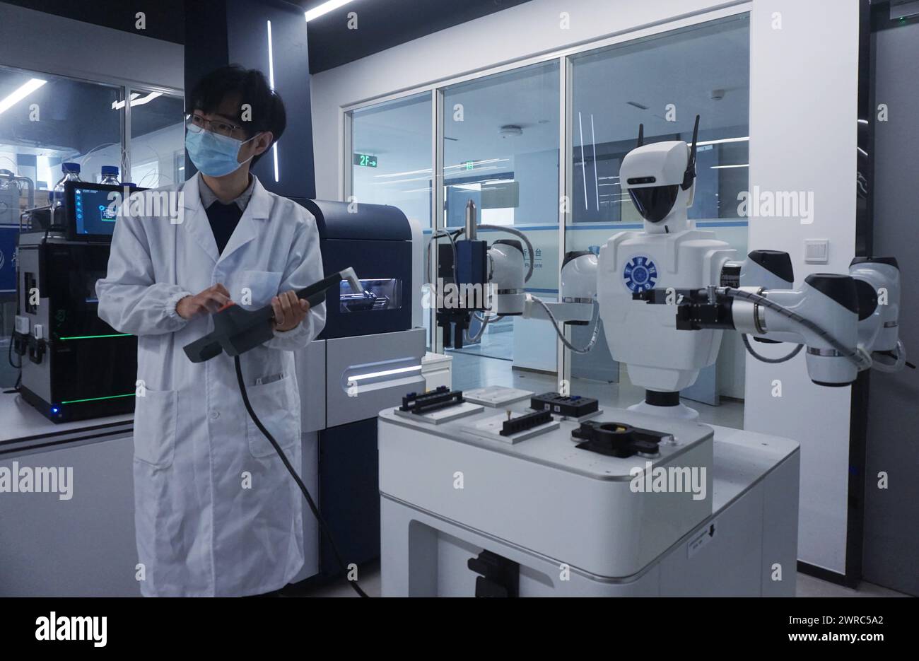 HANGZHOU, CHINA - MARCH 7, 2024 - Researchers launch a nanoscale ...