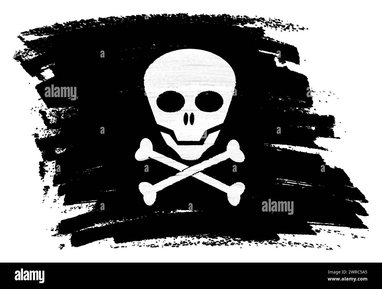 Jolly Roger flag background paint splash brushstroke Stock Photo - Alamy