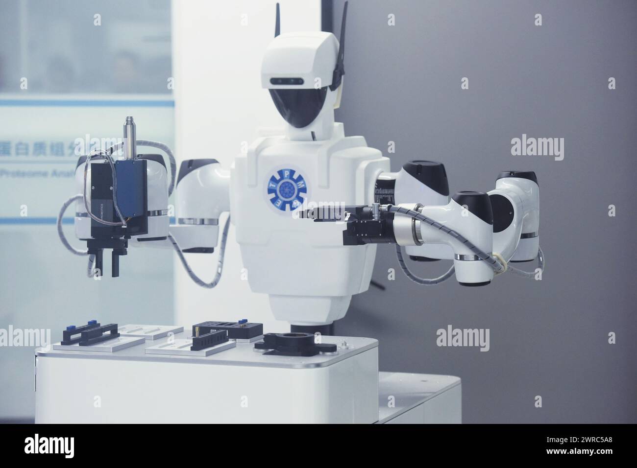 HANGZHOU, CHINA - MARCH 7, 2024 - A nanoscale microfluidic droplet ...