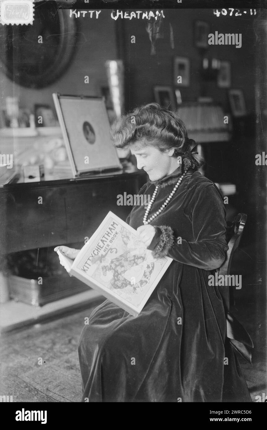 Kitty Cheatham with her book, Photograph shows American singer and ...