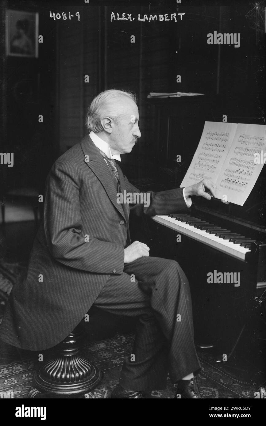 Polish american pianist alexander lambert hi-res stock photography and ...