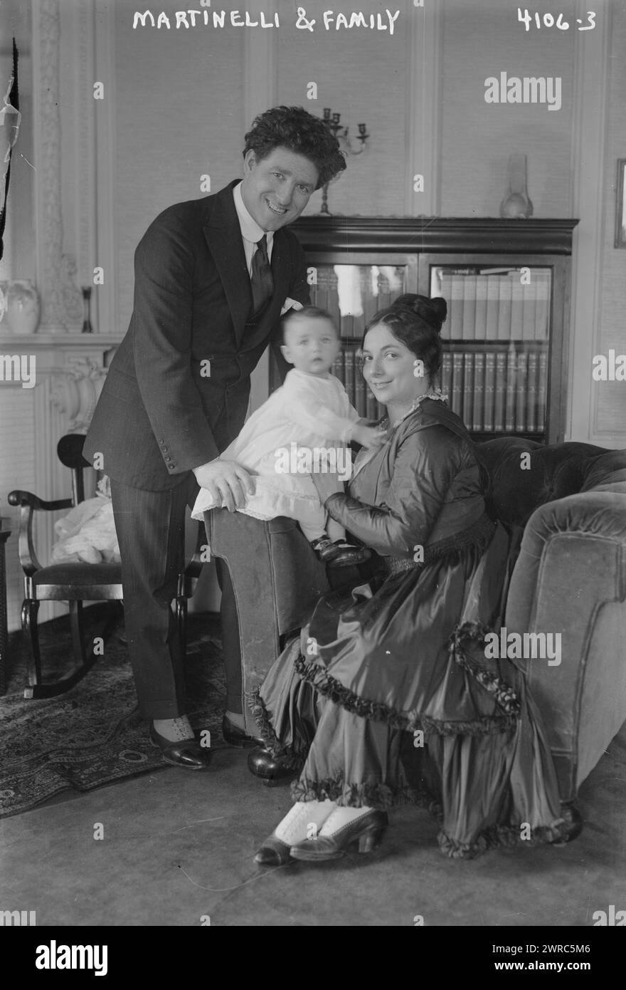 Martinelli & family, Photograph shows Italian tenor opera singer ...