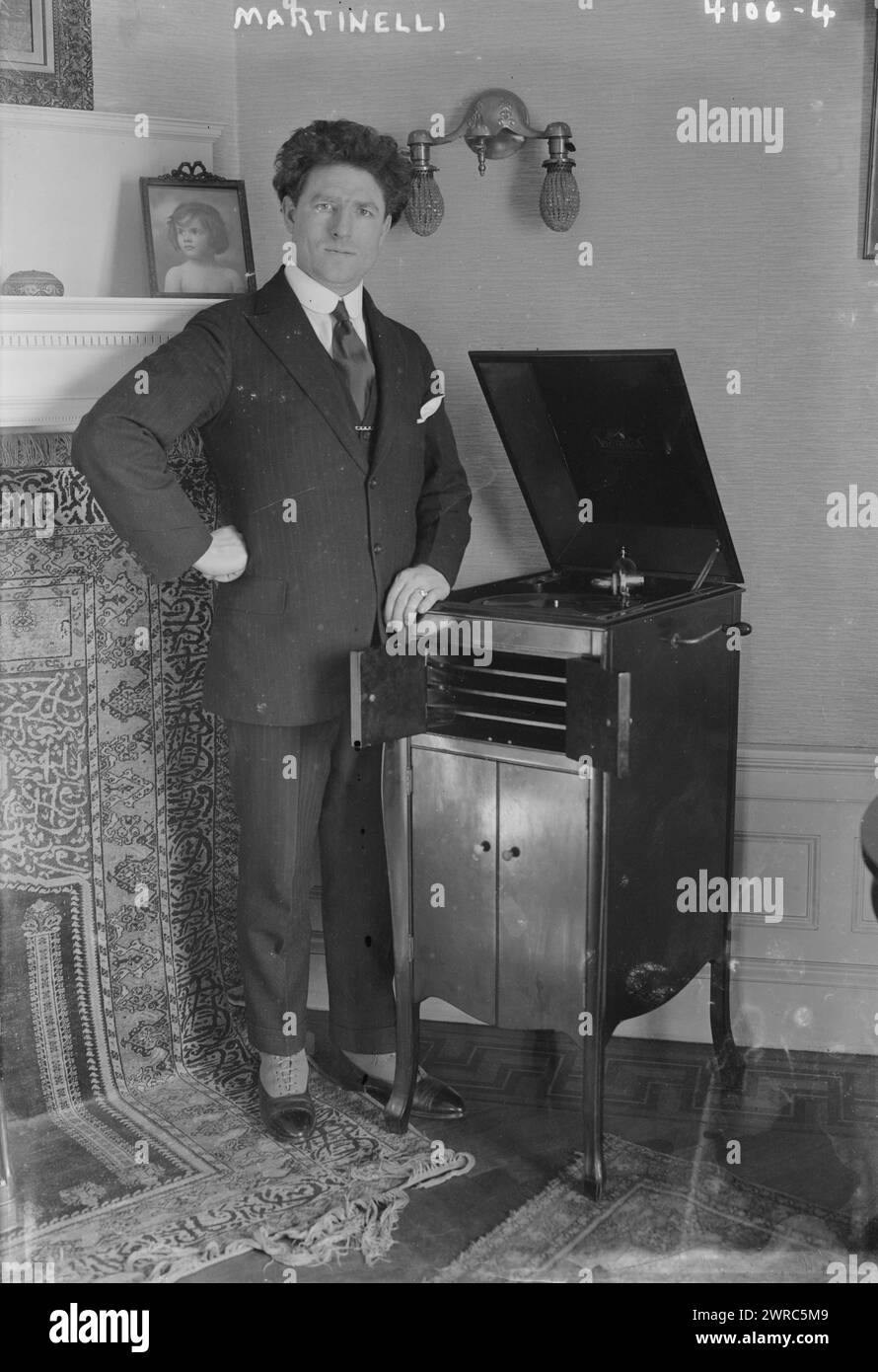 Martinelli, Photograph shows Italian opera singer Giovanni Martinelli ...