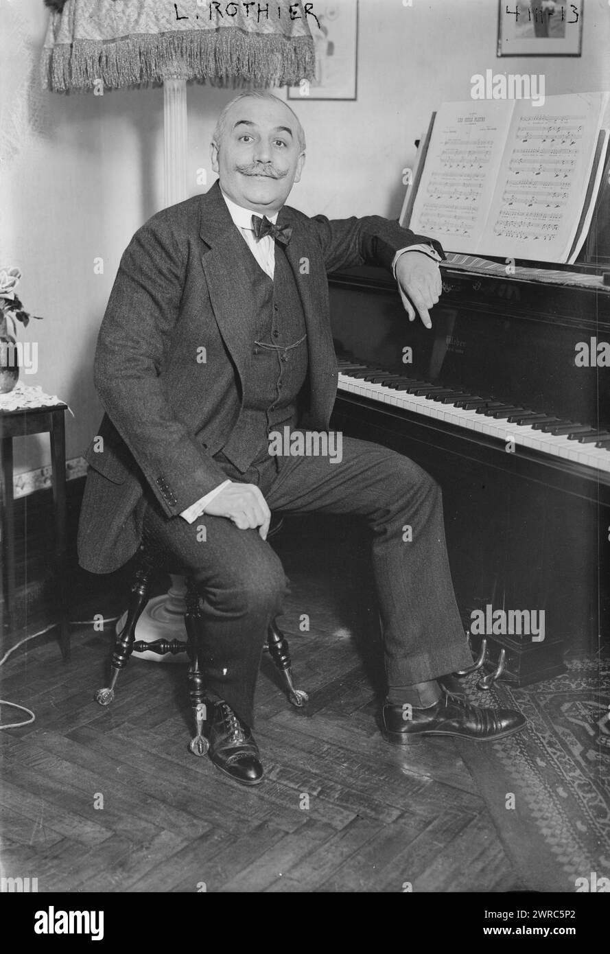 L. Rothier, Photograph shows French opera singer Léon Rothier (1874 ...