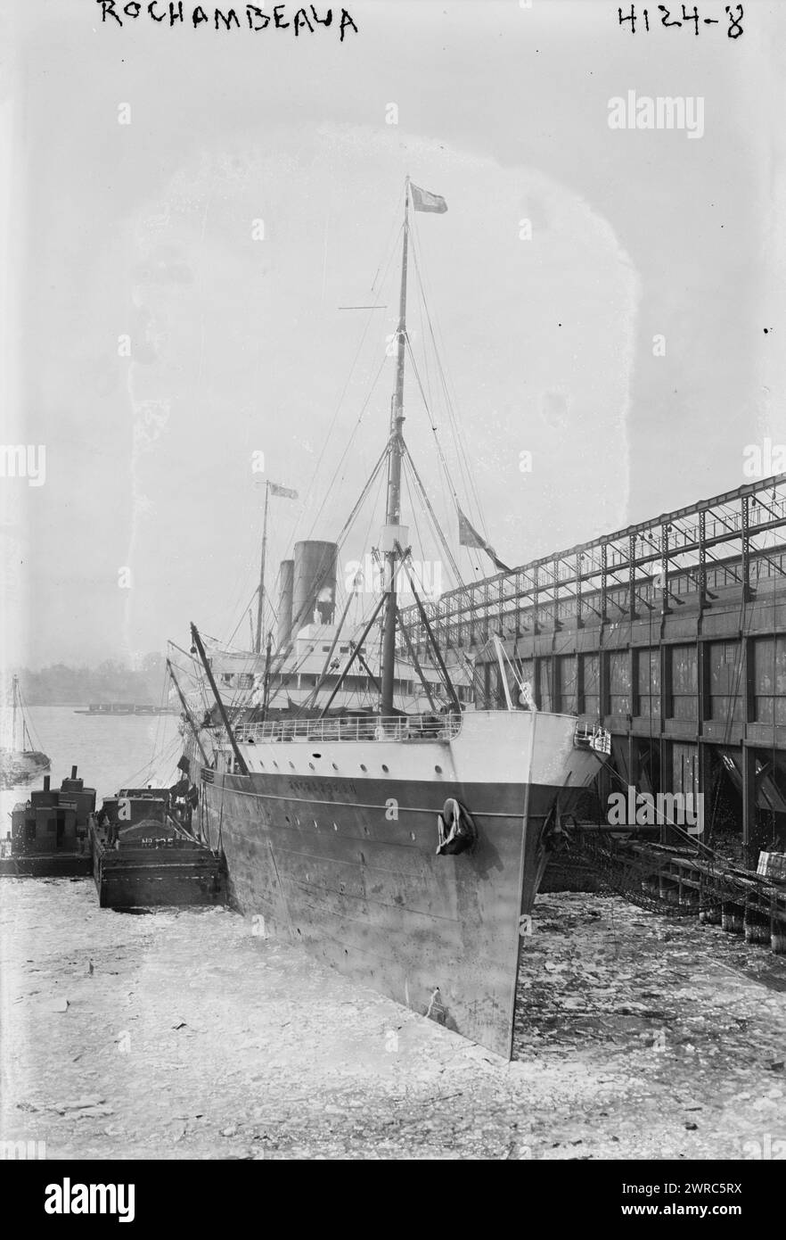 ROCHAMBEAU, Photograph shows the French passenger vessel liner ...