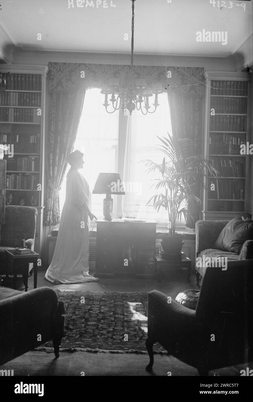 Hempel, Photograph shows German opera singer Frieda Hempel (1885-1955 ...