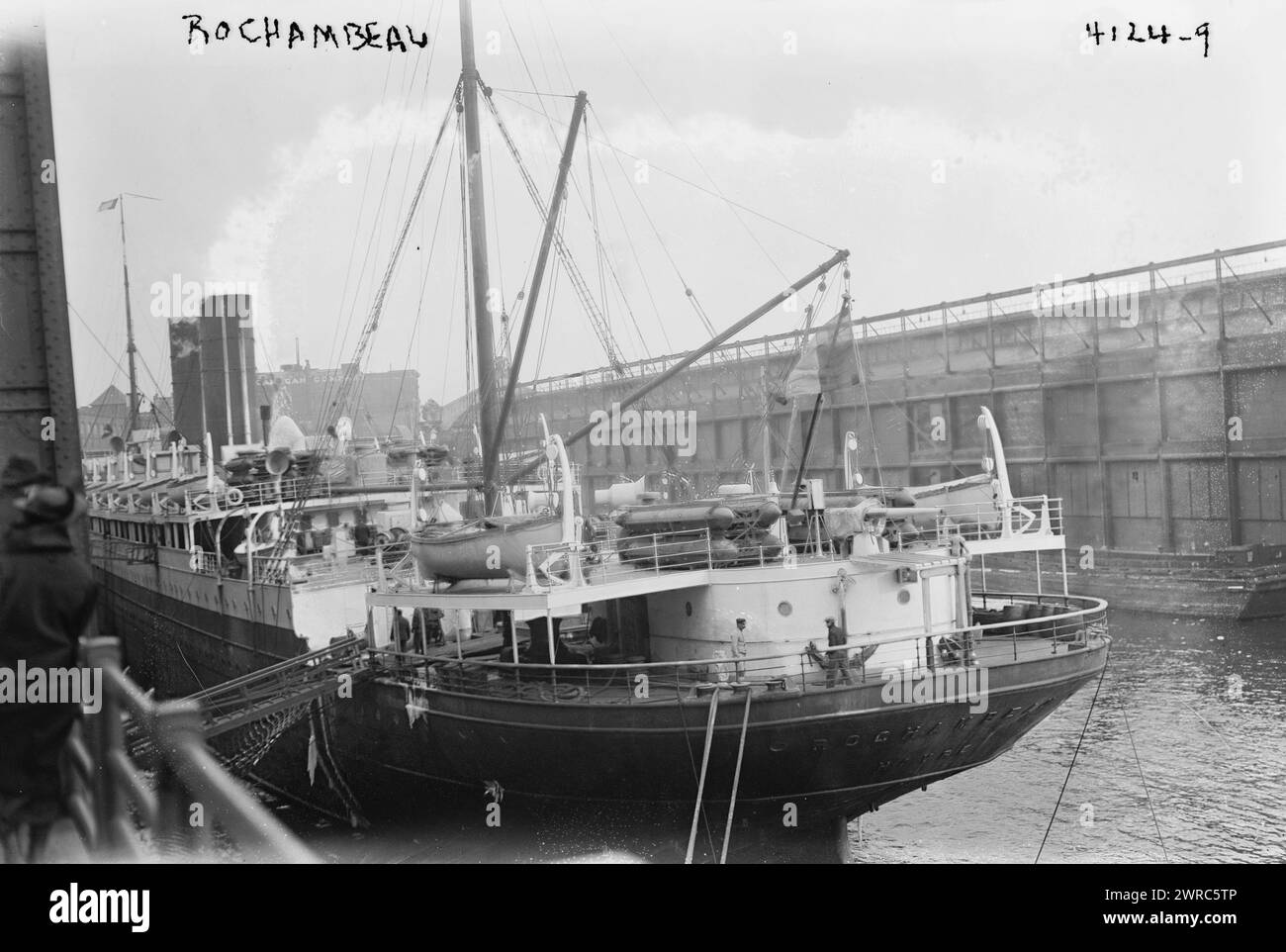 ROCHAMBEAU, Photograph shows the French passenger vessel liner ...