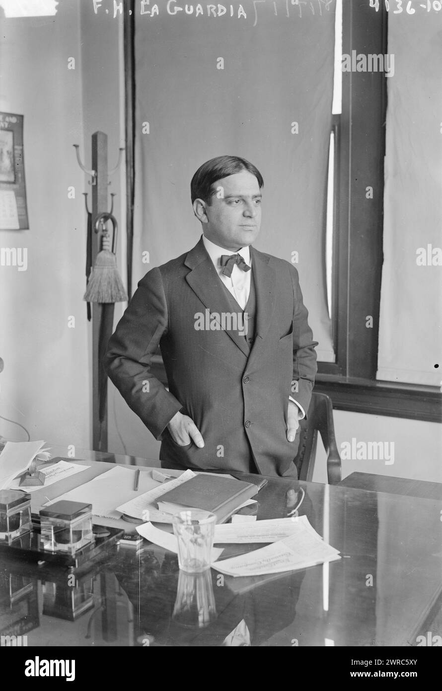 F.H. La Guardia, Photograph shows Fiorello Henry La Guardia (1882-1947 ...