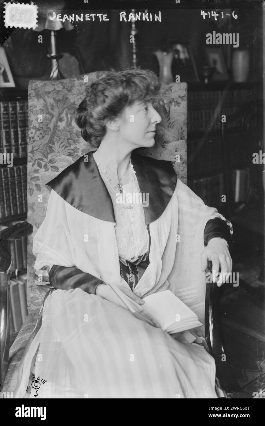 Jeannette Rankin, Photograph shows Jeannette Pickering Rankin (1880 ...