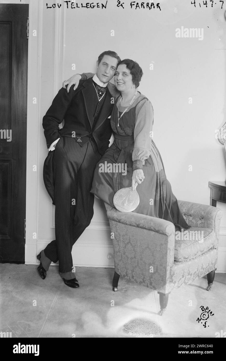 Lou Tellegen & Farrar, Photograph shows American soprano opera singer ...