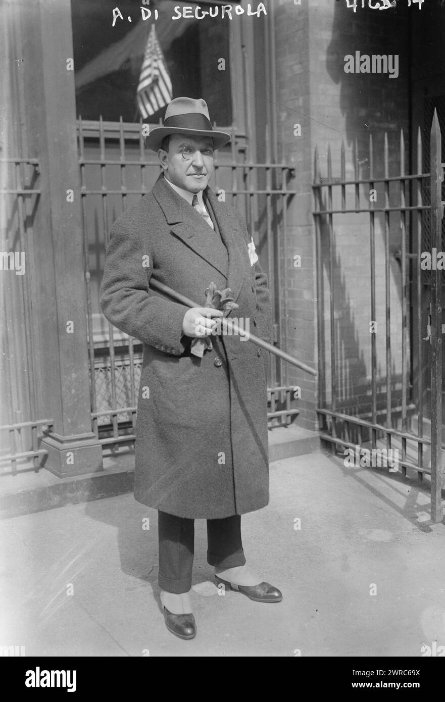 A. Di Segurola, Photograph shows Andrés Perelló de Segurola (1874-1953 ...