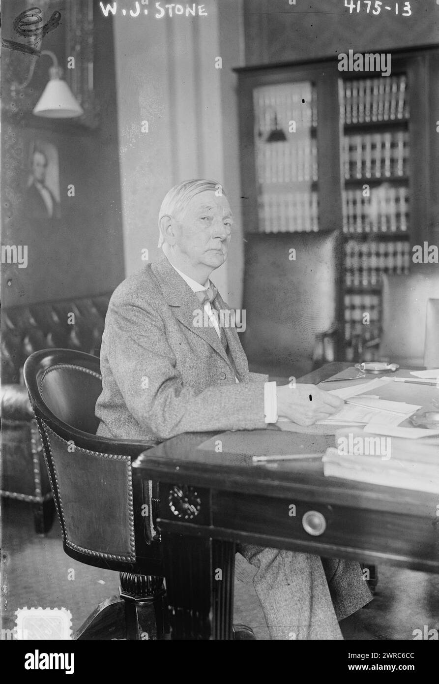 W.J. Stone, Photograph shows William Joel Stone (1848-1918) who was the ...