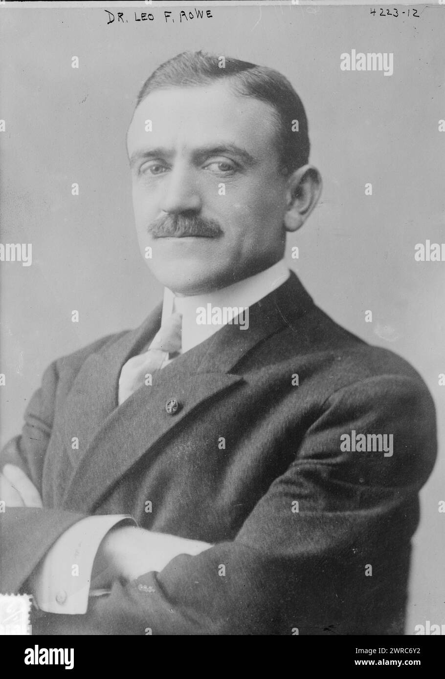 Dr. Leo F.i.e. S. Rowe, Photograph shows Leo Stanton Rowe (1871-1946 ...