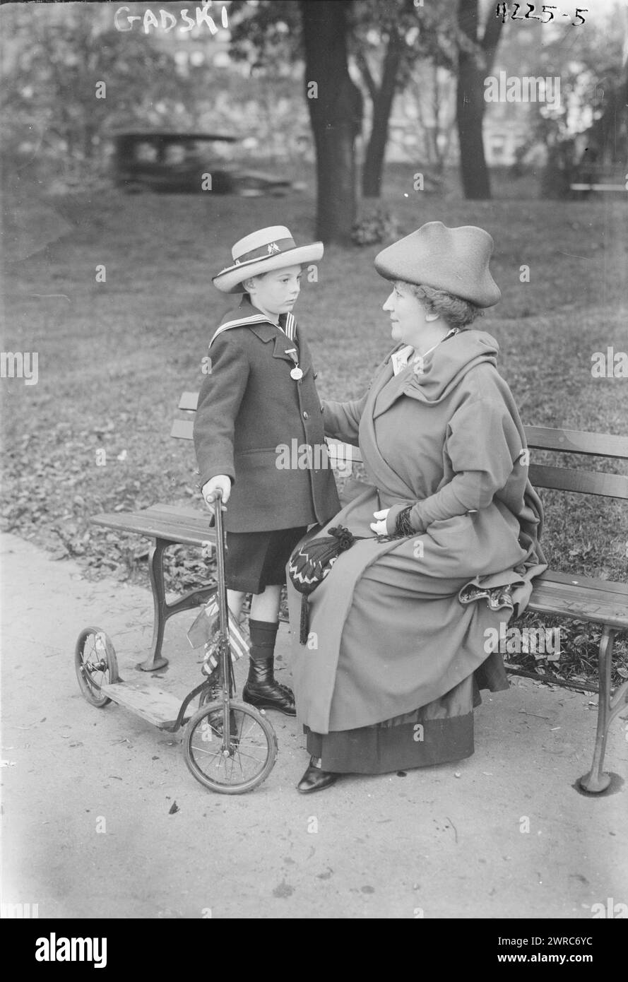 Gadski, Photograph shows German opera singer Johanna Gadski (1872-1932 ...