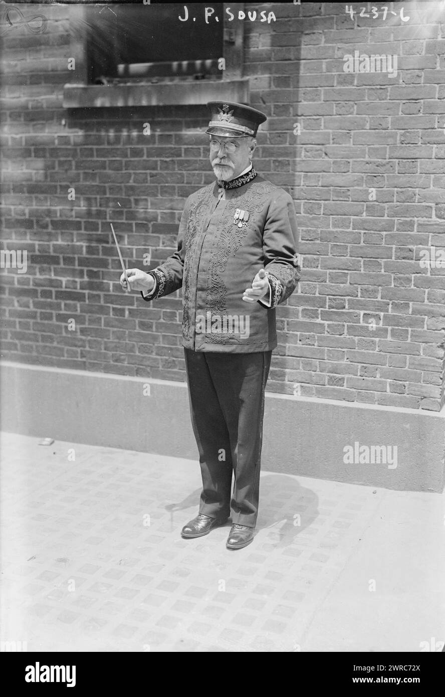 J.P. Sousa, Photo shows composer and conductor John Philip Sousa in ...