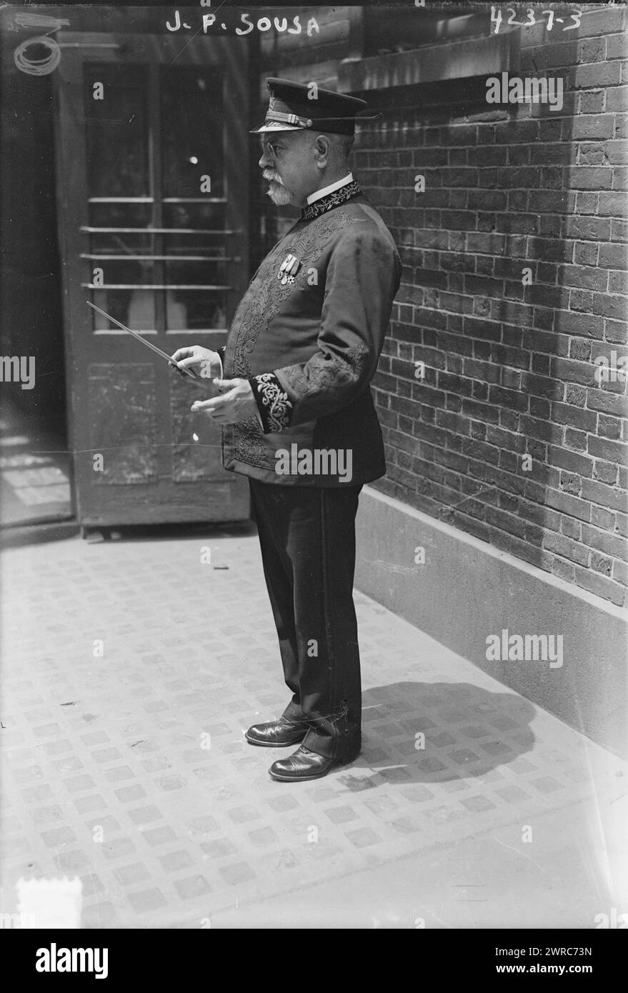 J.P. Sousa, Photo shows composer and conductor John Philip Sousa in ...