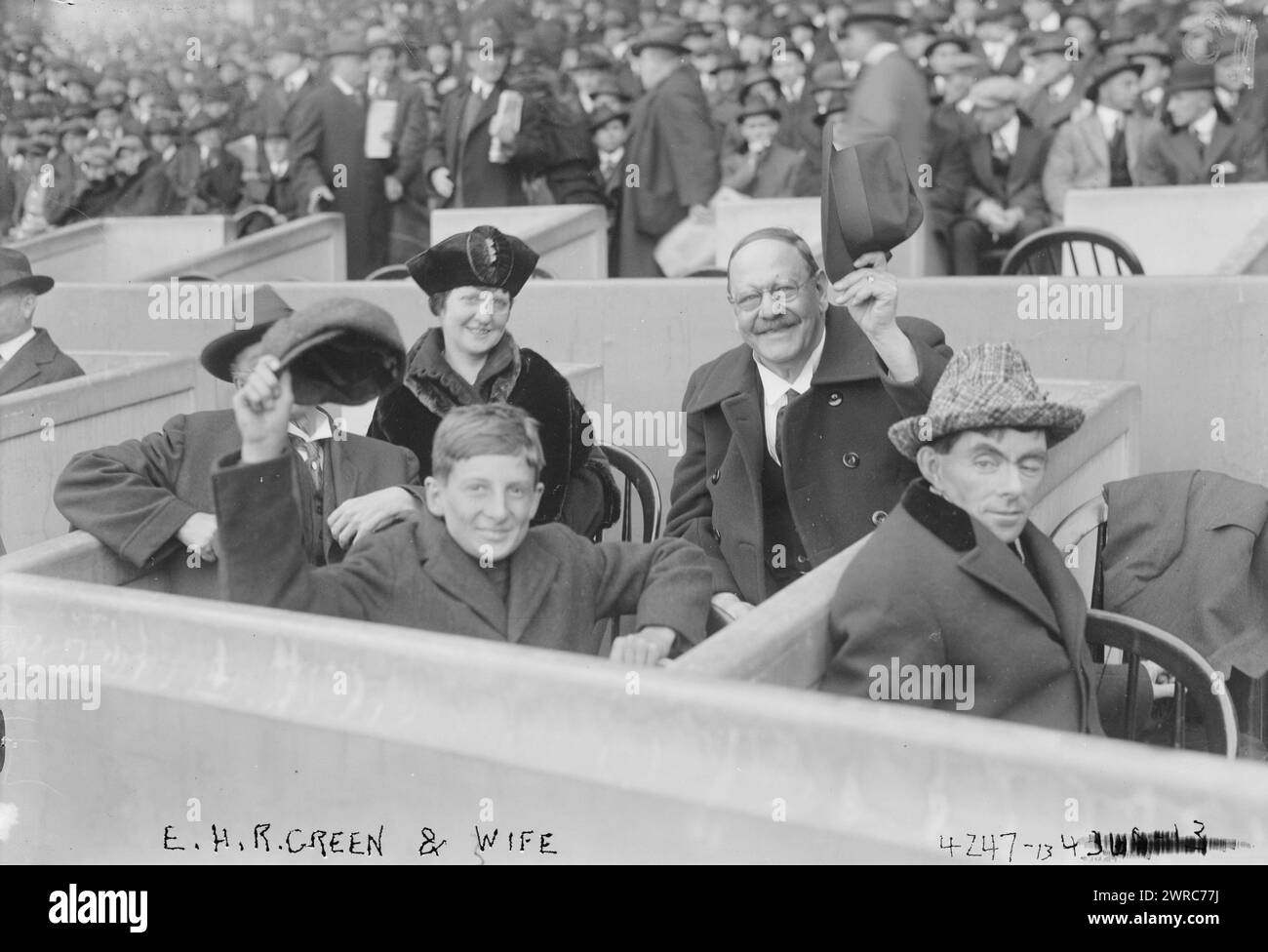 E.H.R. Green and wife, Photograph shows businessman Edward Howland Robinson 'Ned' Green (1868 ...