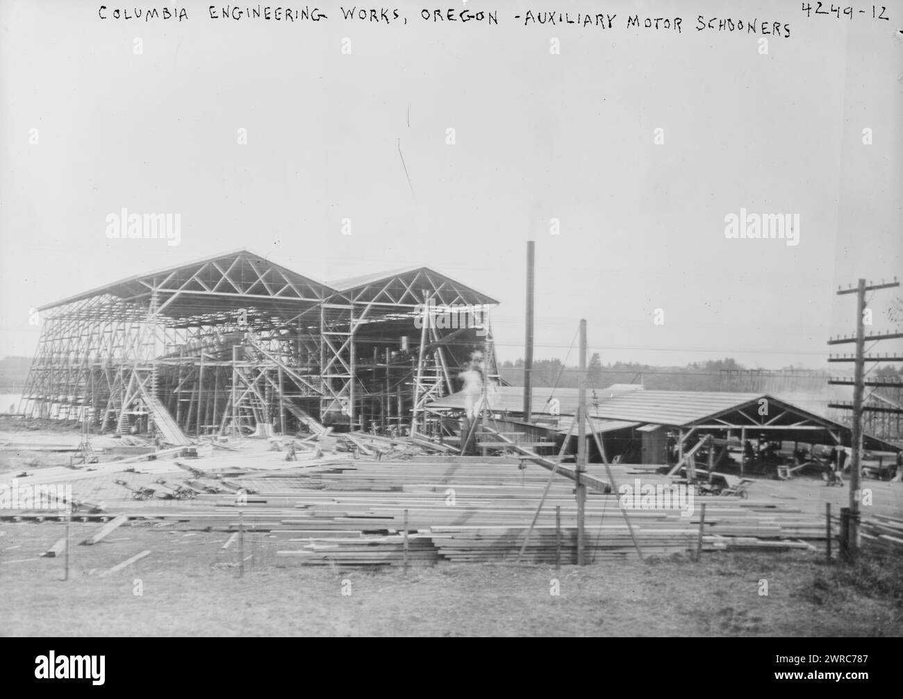 Columbia Engineering works, Oregon, Auxiliary Motor Schooners, between ...