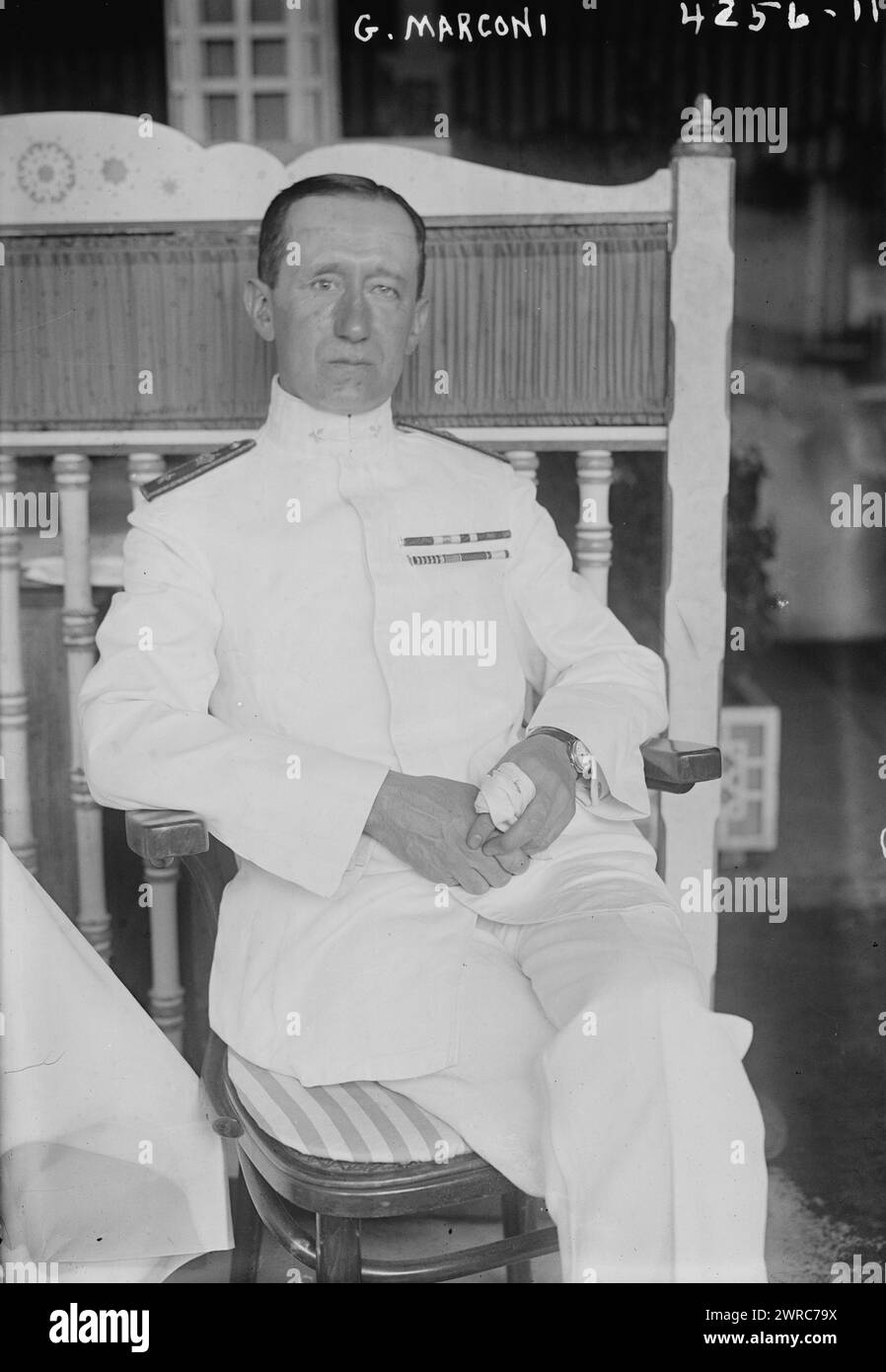 G. Marconi, Photograph shows Italian inventor Guglielmo Marconi (1874 ...