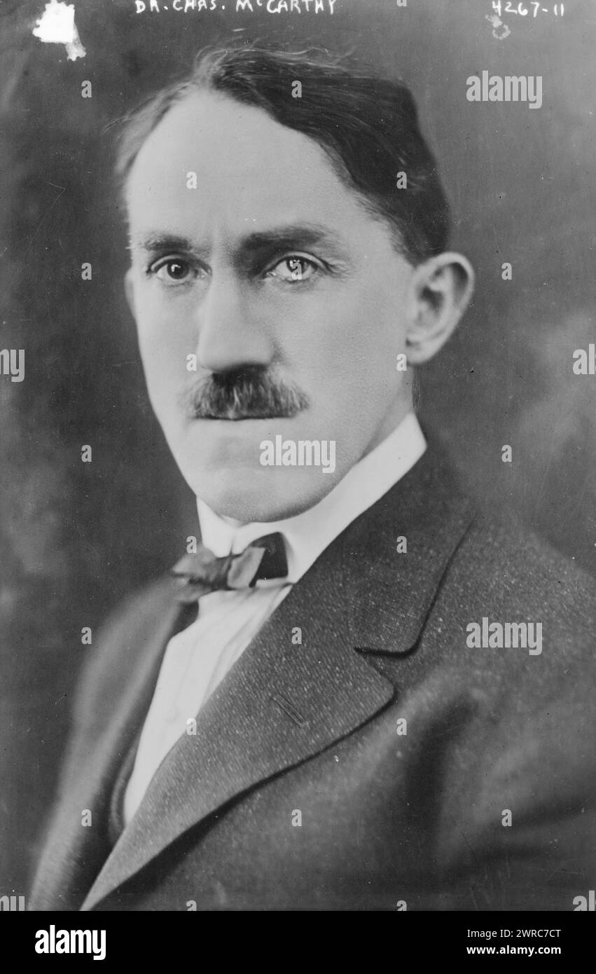 Dr. Chas. McCarthy, Photograph shows Dr. Charles McCarthy, who served ...