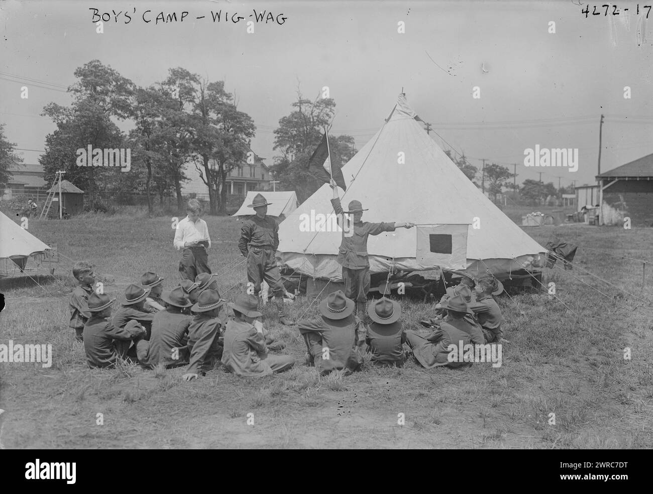 Semaphore flag signaling hi-res stock photography and images - Alamy
