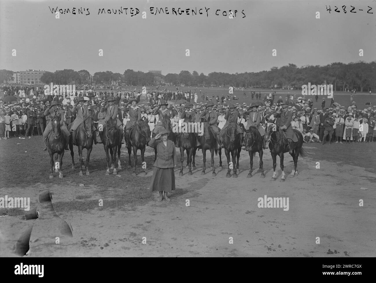 Women's Mounted Emergency Corps, between ca. 1915 and ca. 1920, Glass ...