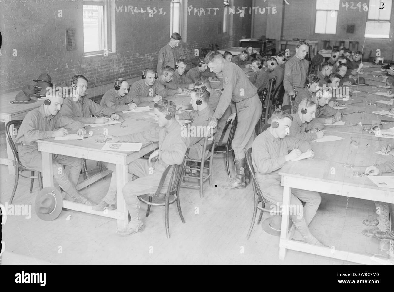 Wireless, Pratt Institute, Photograph shows members of the U.S. Army ...