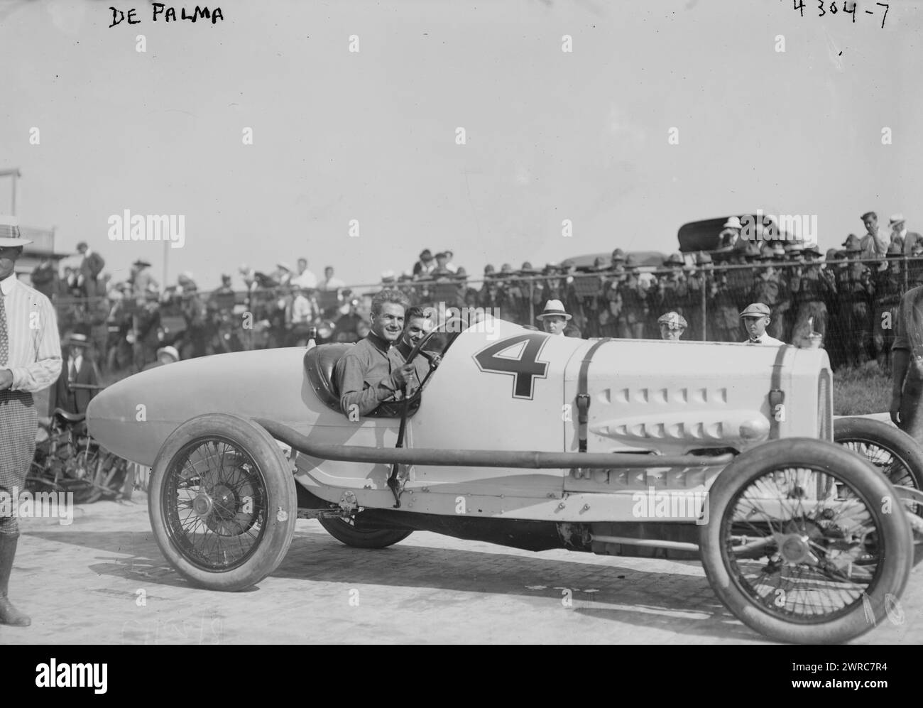 De Palma, Photograph shows Ralph De Palma (1882-1956), an Italian ...