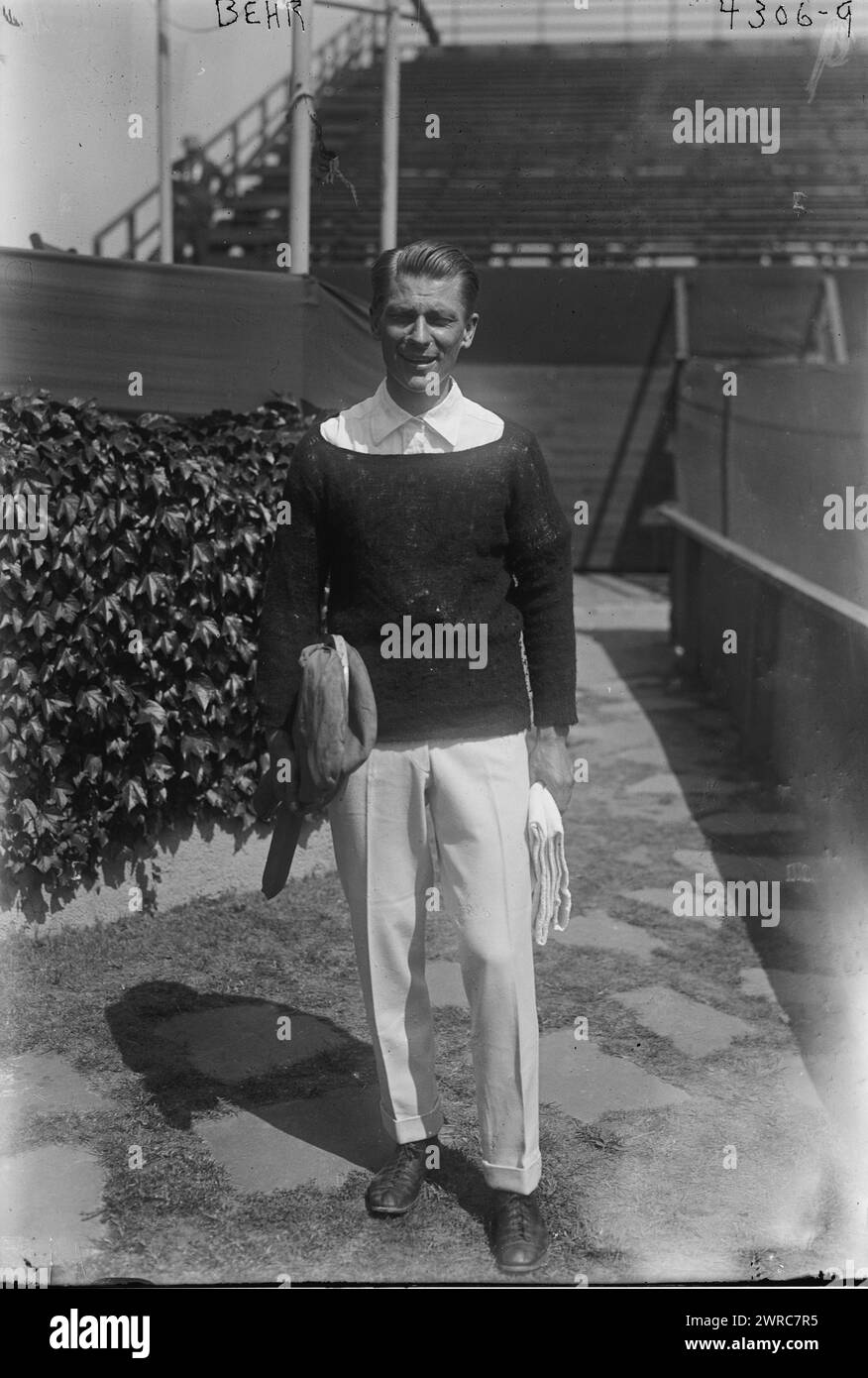 Behr, Photograph shows tennis player and banker Karl Howell Behr (1885 ...