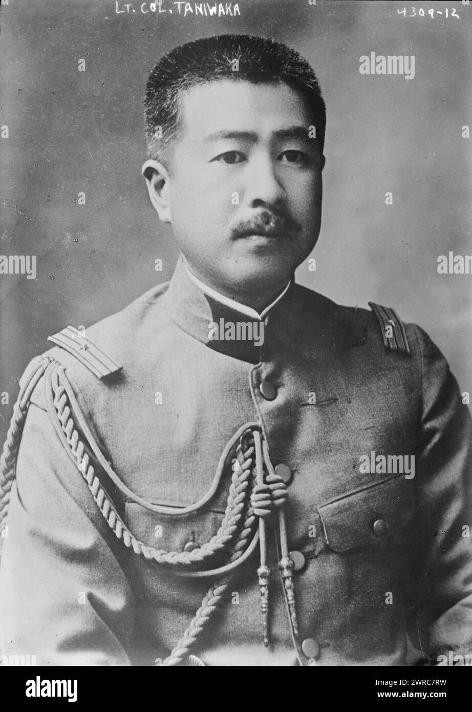 Lt. Col. Taniwaka i.e. Tanikawa, Photograph shows Japanese Lieutenant ...